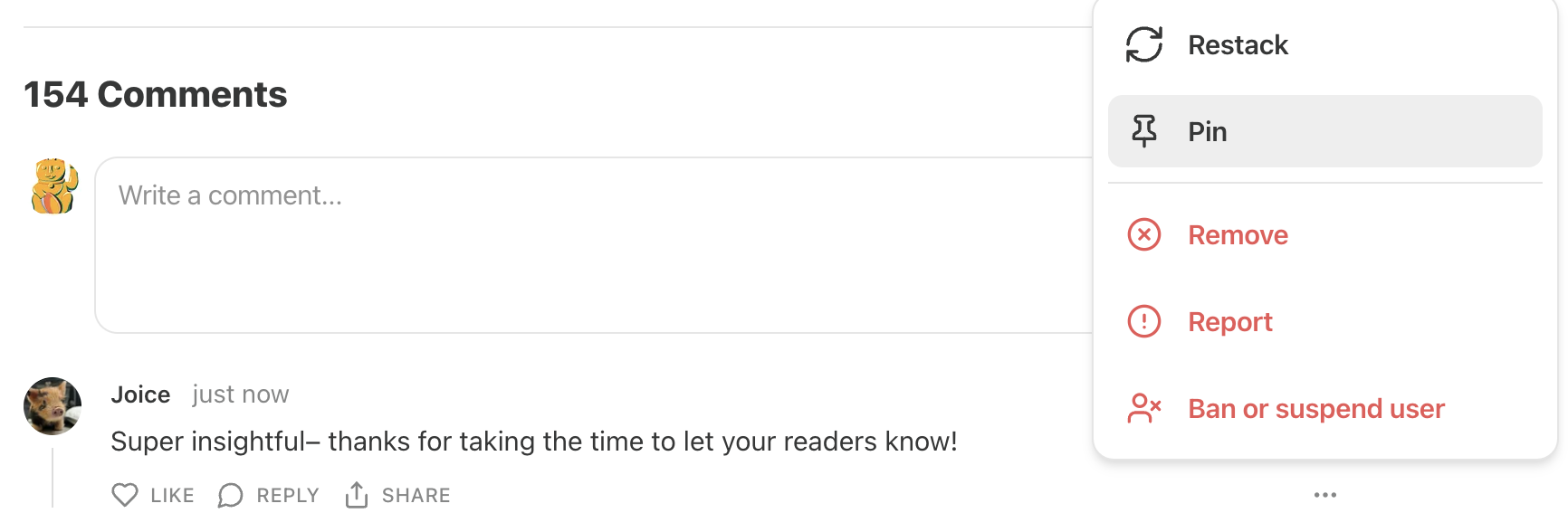 How do I enable or disable comments on my posts? – Substack, Inc
