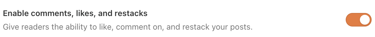 How do I enable or disable comments on my posts? – Substack, Inc