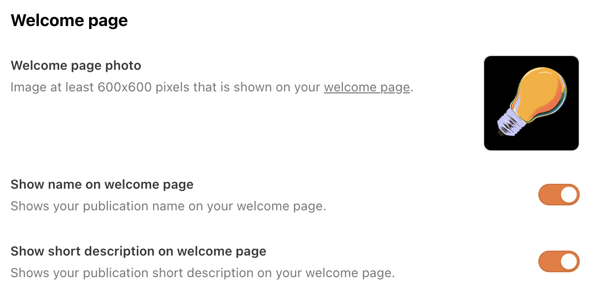 How do I add a cover photo to my welcome page? – Substack, Inc