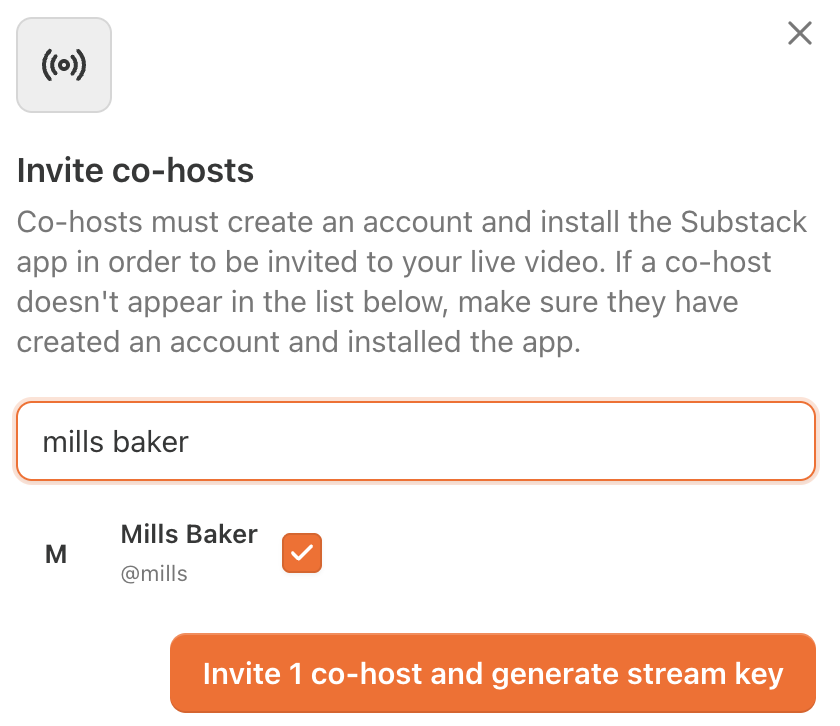 Live video on Substack via RTMP – Substack, Inc