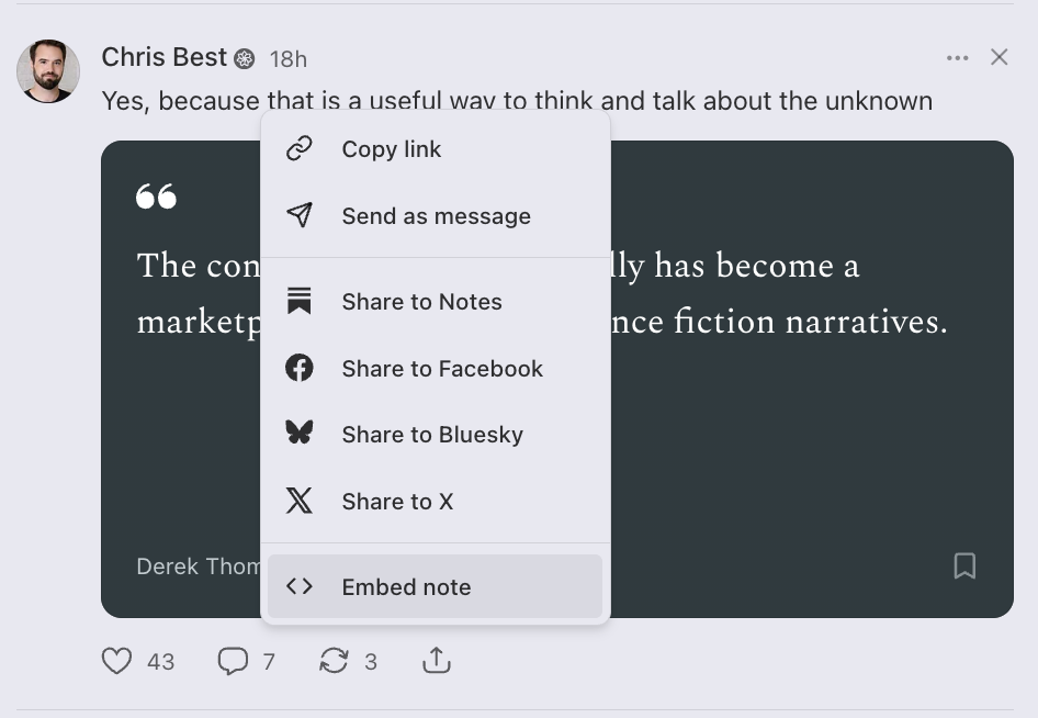 How do I embed Substack posts or notes on a website? – Substack, Inc