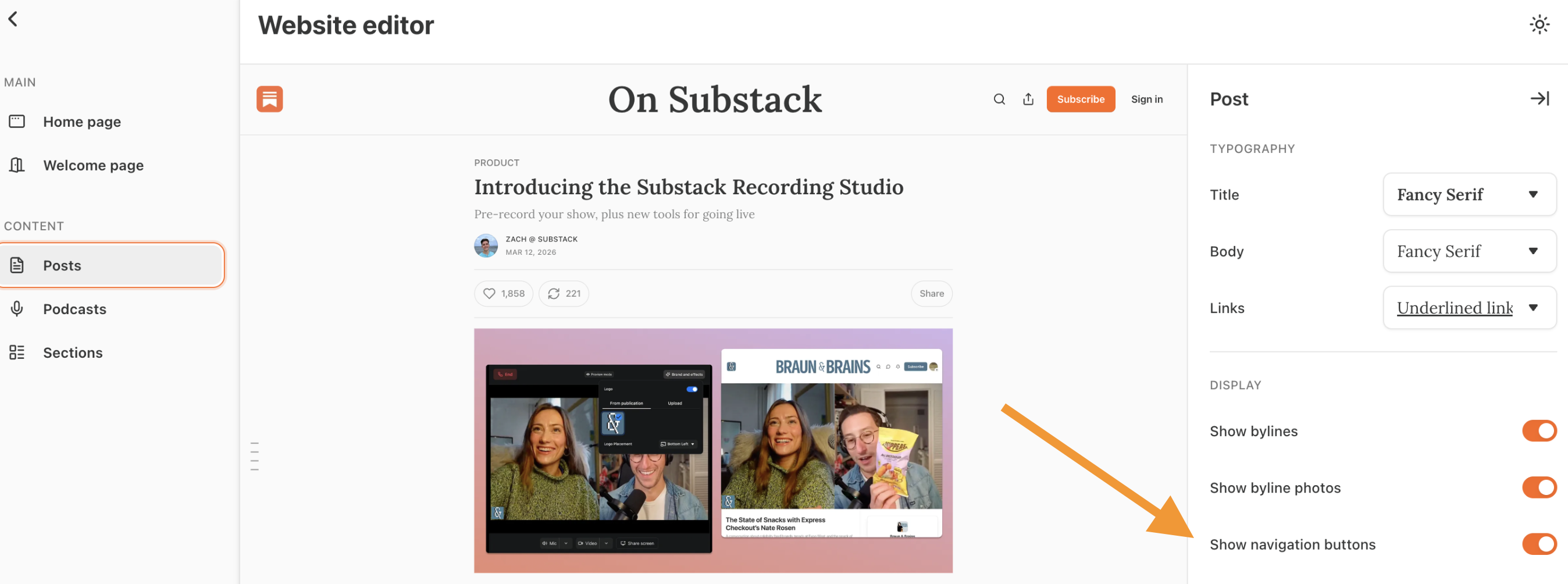 How can readers flip to a new post? – Substack, Inc
